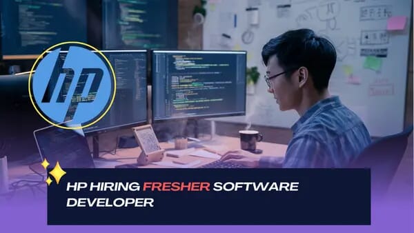 HP Hiring Fresher Software Developer